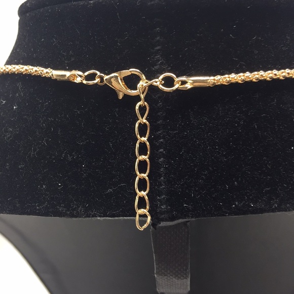 Jewelry | Spider Necklace Ab Rhinestones And Gold Chain | Poshmark